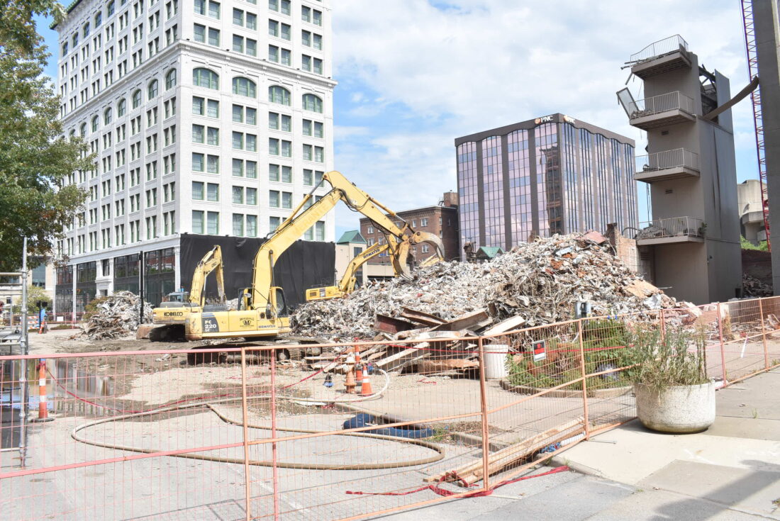 Completion nears for Realty Tower demolition downtown | News, Sports ...
